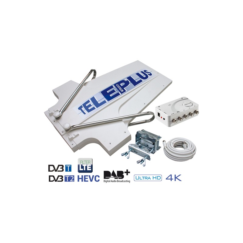 TELEPLUS Antenna dvtb orientabile-Teleco - Crema Sport