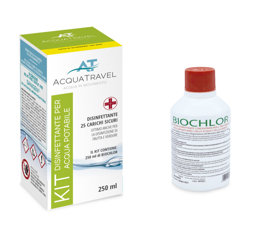 BIOCHLOR Disinfettante acqua-Acquatravel - Crema Sport